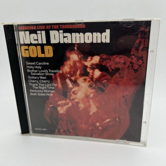 Media | Neil Diamond Gold Cd 1971 Recorded Live At The Troubadour Hits ...